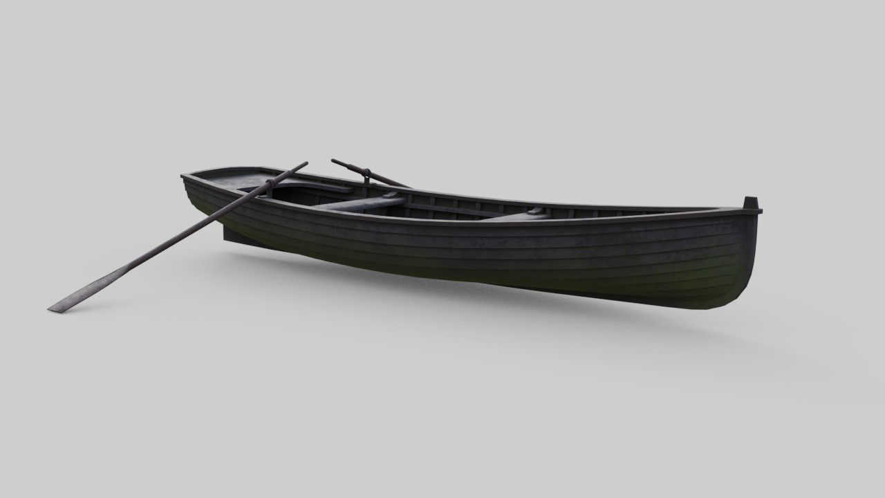 ArtStation - Rowboat 1A | Game Assets