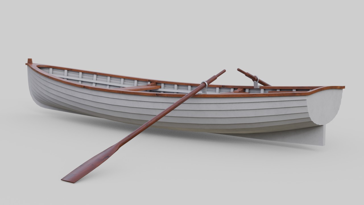 ArtStation - Rowboat 1B | Game Assets