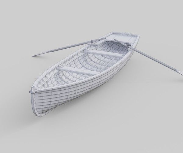 ArtStation - Rowboat 1B | Game Assets