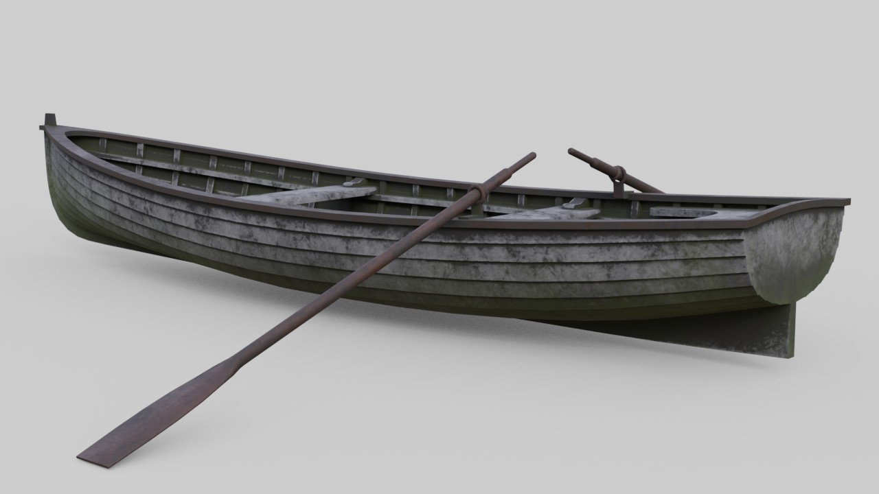ArtStation - Rowboat 1C | Game Assets