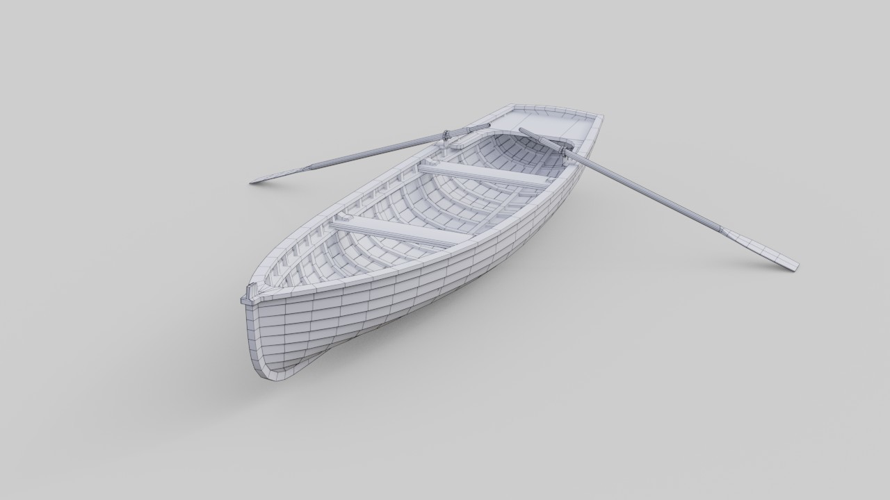 ArtStation - Rowboat 1C | Game Assets