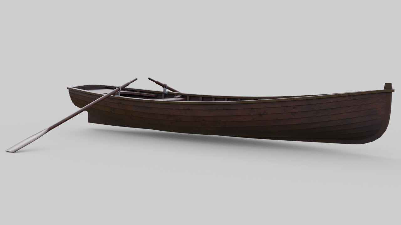 ArtStation - Rowboat 1D | Game Assets