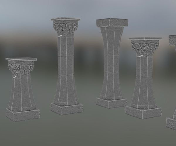 ArtStation - Blue Column | Game Assets