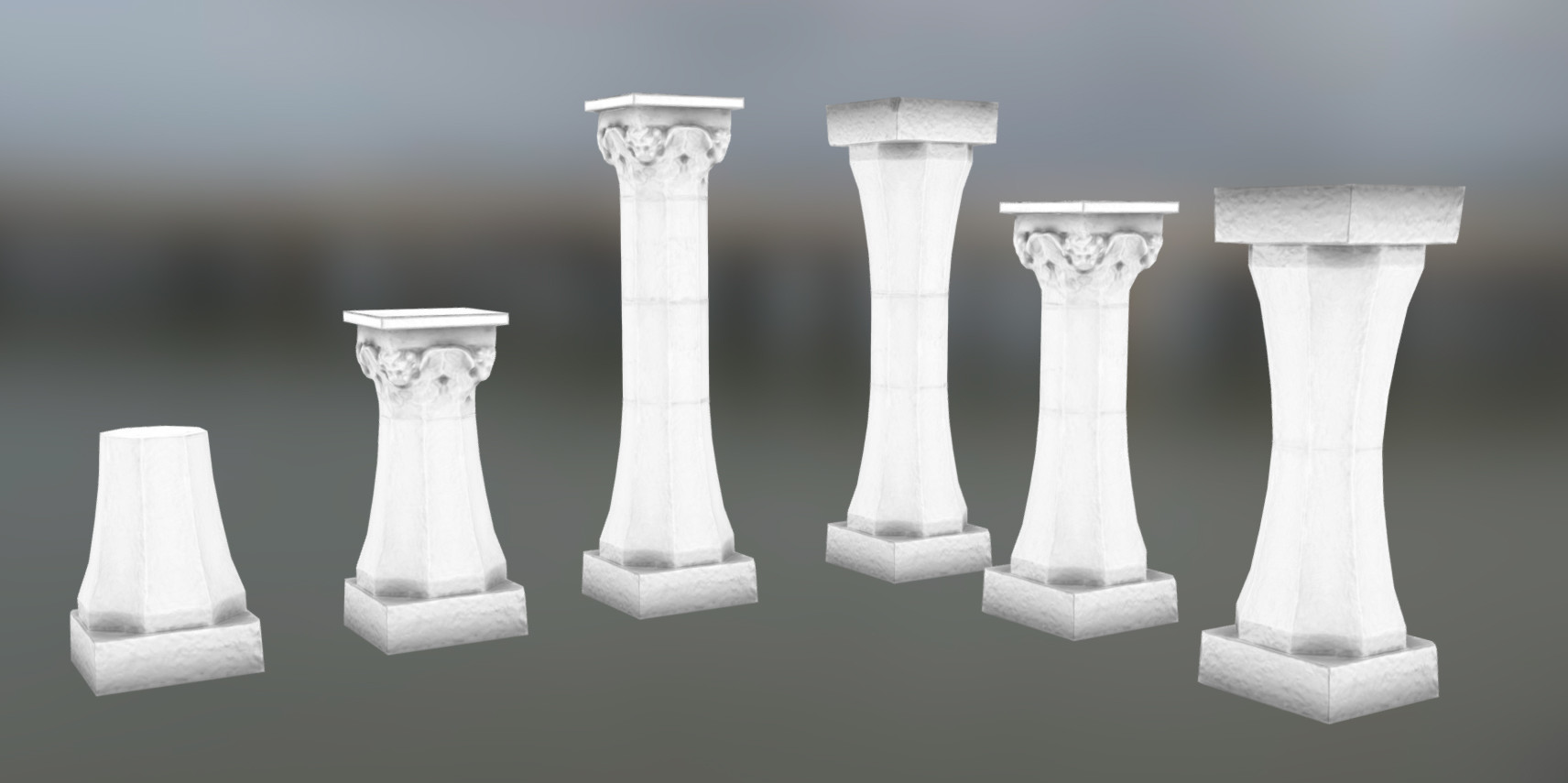 ArtStation - Blue Column | Game Assets