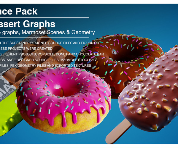 ArtStation - Substance Pack | Dete Desserts | Resources
