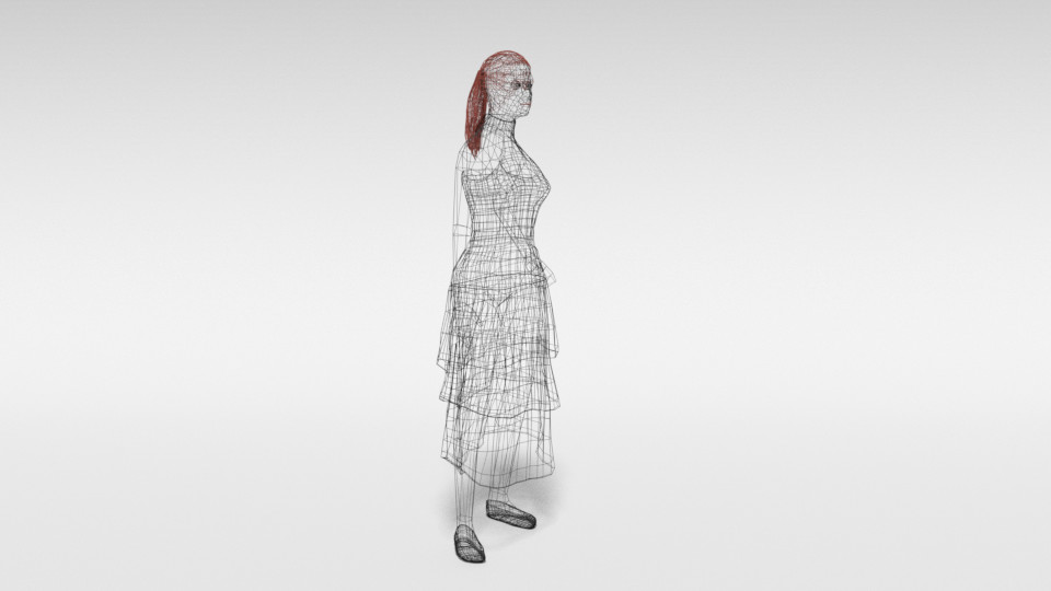 ArtStation - Low Poly Long Dress Woman | Resources