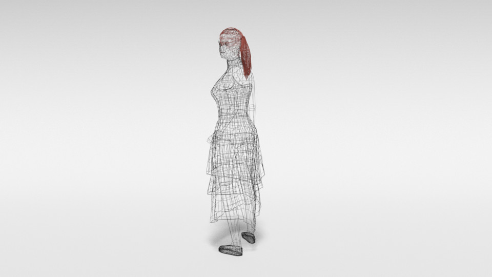 ArtStation - Low Poly Long Dress Woman | Resources