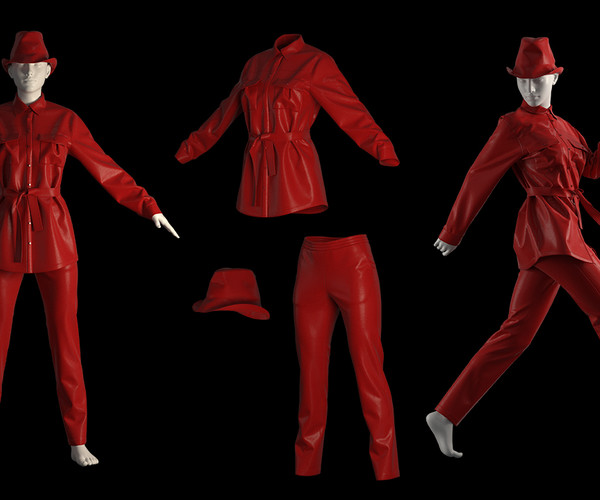 ArtStation - Classic Leather Outfit Set | Resources
