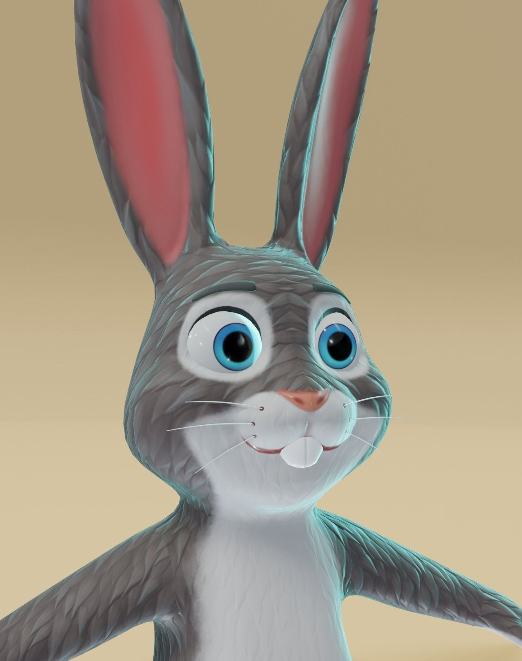 ArtStation - Cartoon Bunny 3D Model | Game Assets