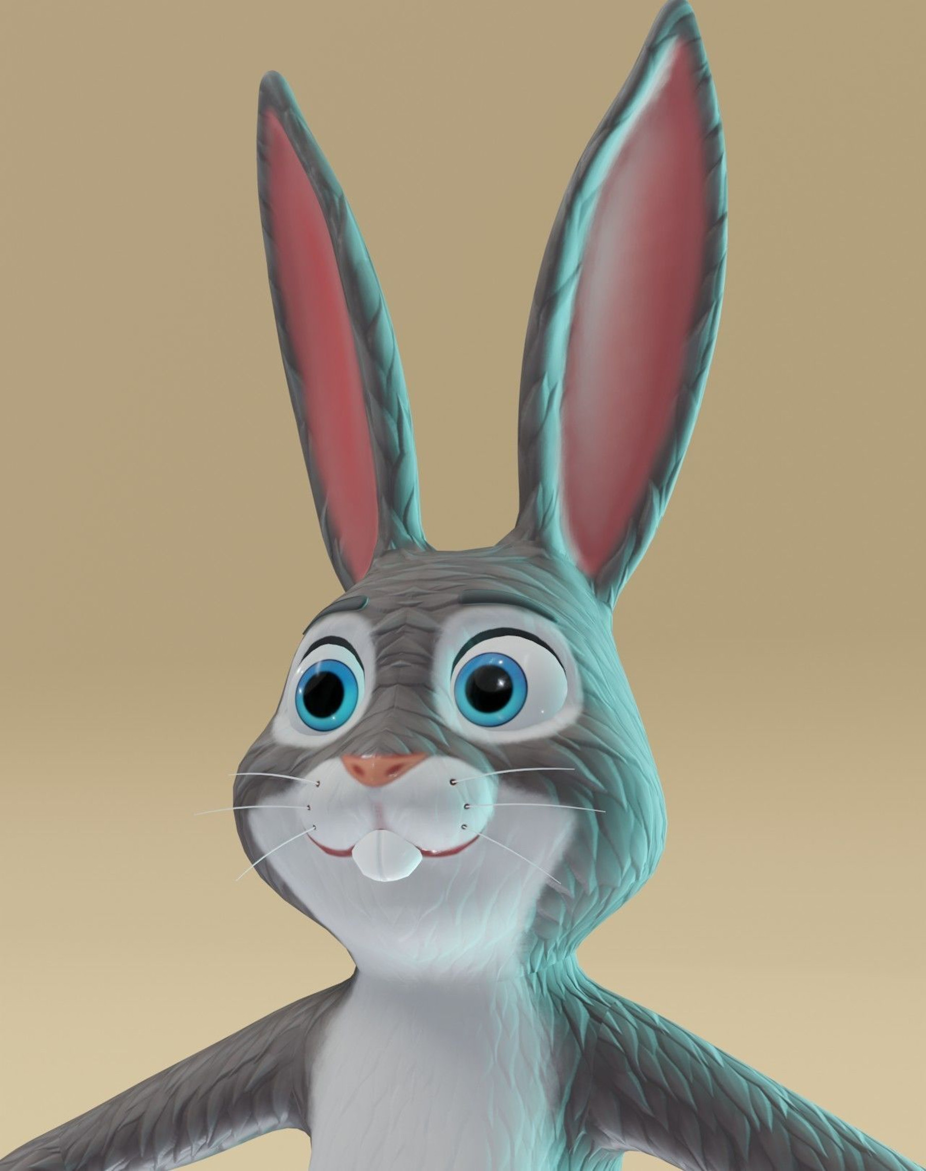 ArtStation - Cartoon Bunny 3D Model | Game Assets