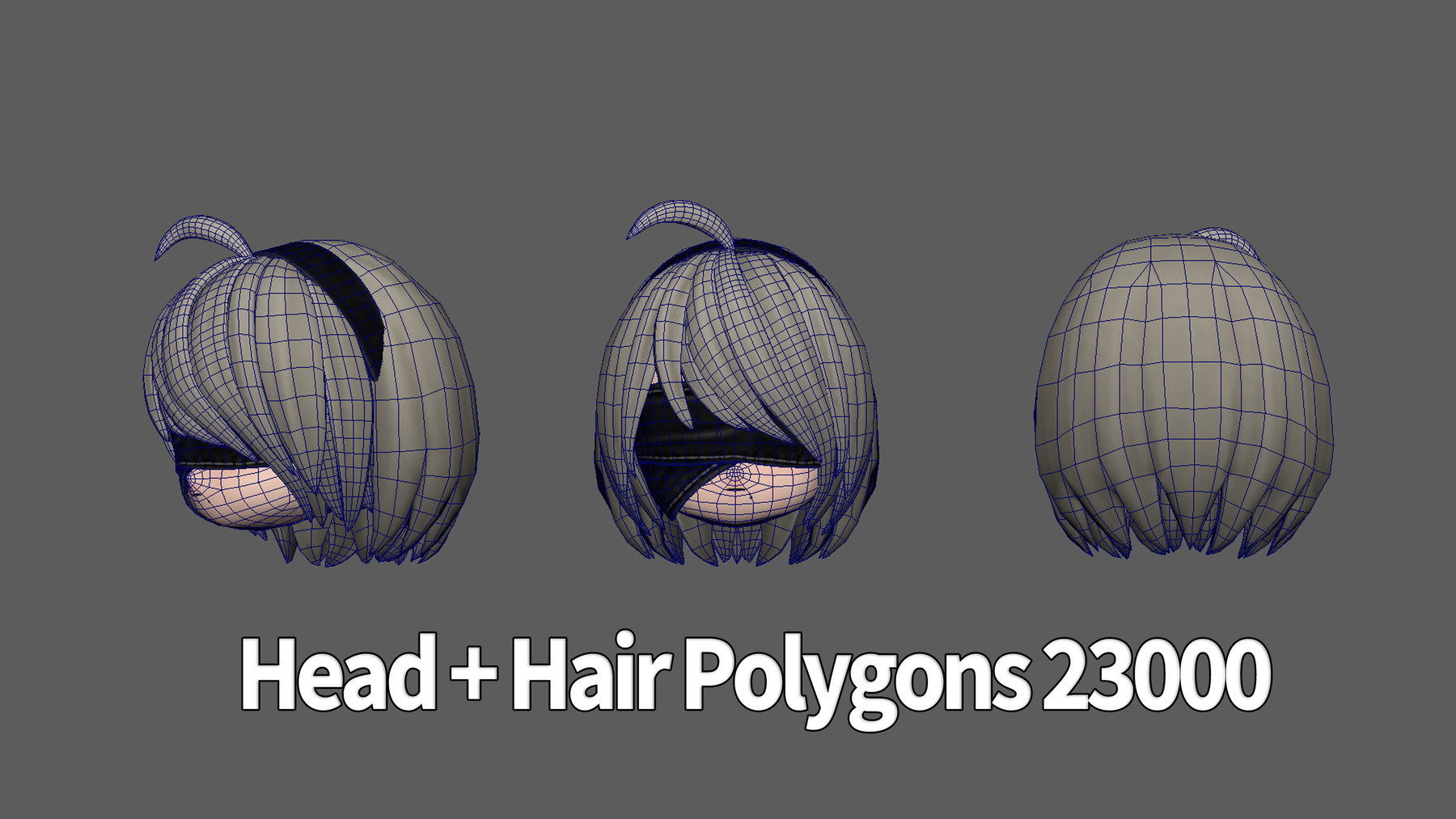 ArtStation - Short Hair for Nendoroid | Game Assets