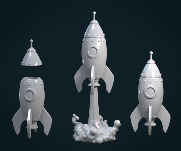 ArtStation - Cartoon Rocket | Game Assets