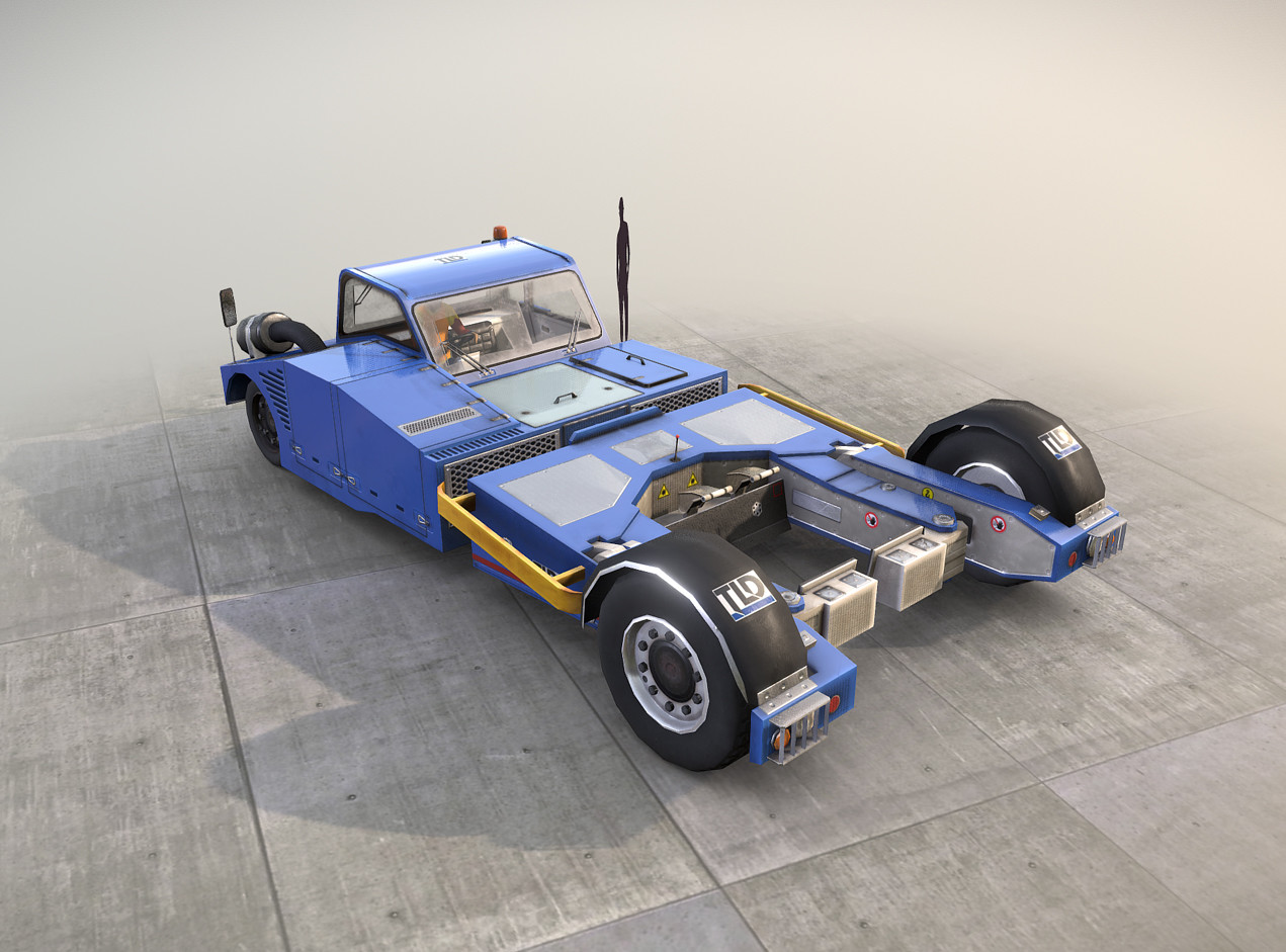 ArtStation - Towbarless Aircraft Tractors LTD TPX-200-S | Resources