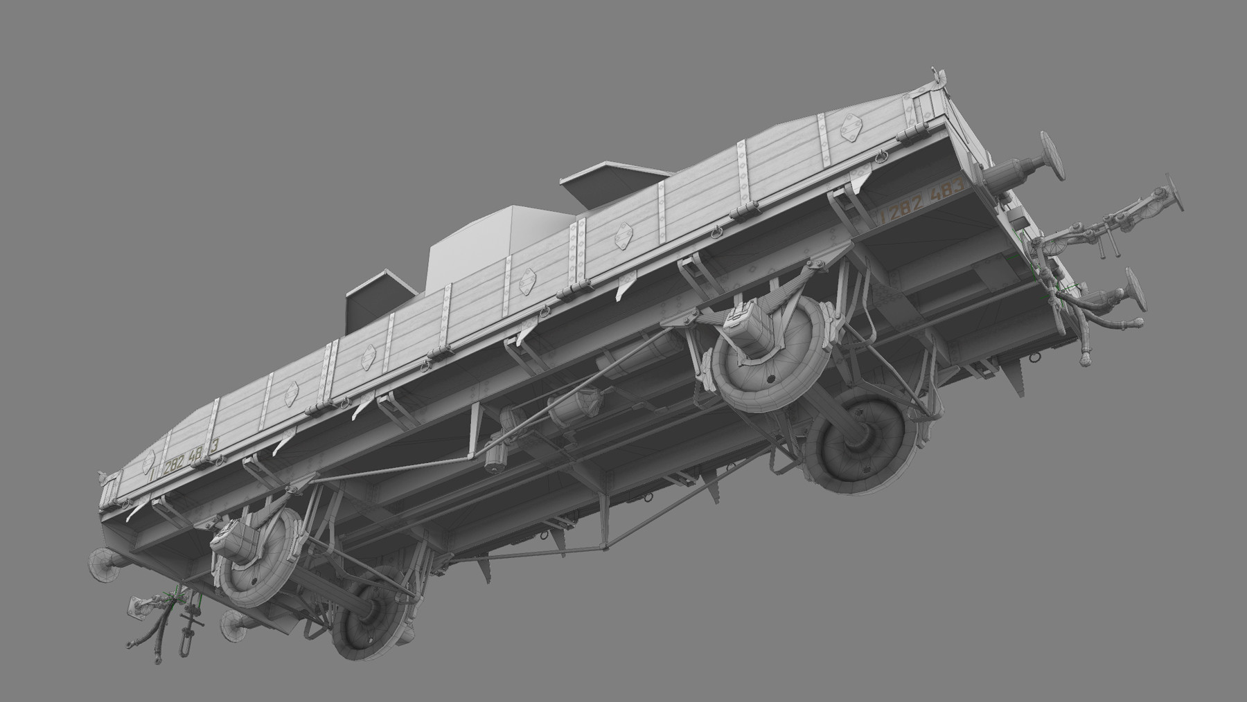 ArtStation - Armored Train SPU-BP Railway Anti-aircraft Platform ...