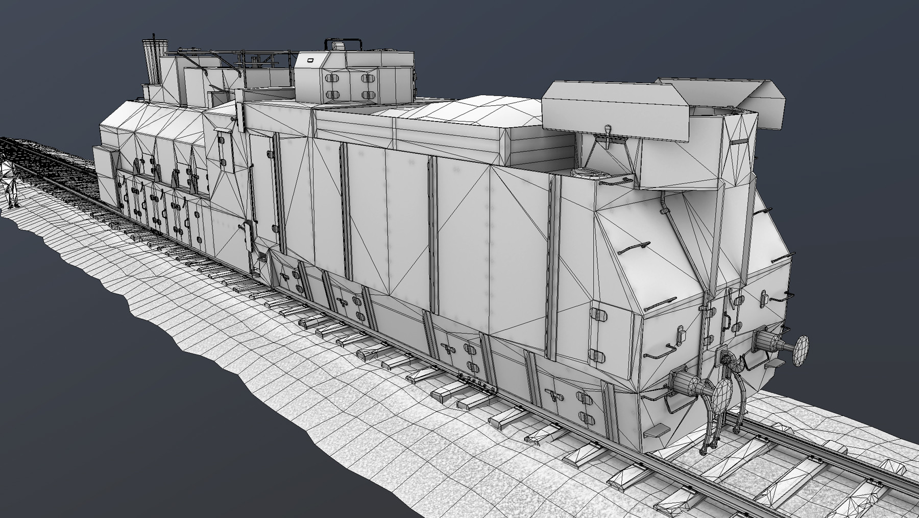 ArtStation - Armored Train PR-35 Locomotive | Resources