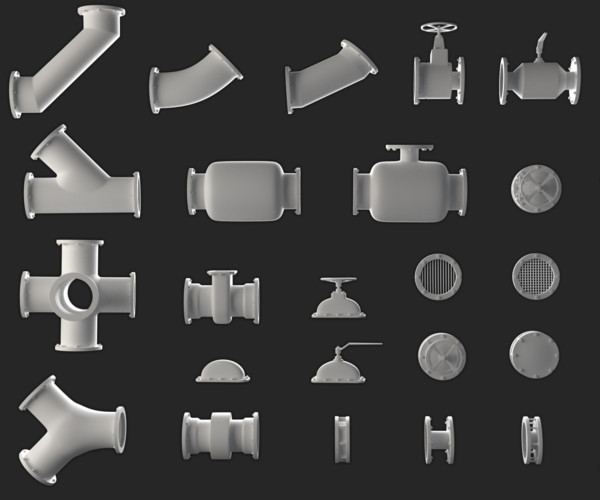 ArtStation - Pipes Pack - Updated and Expanded Release | Game Assets