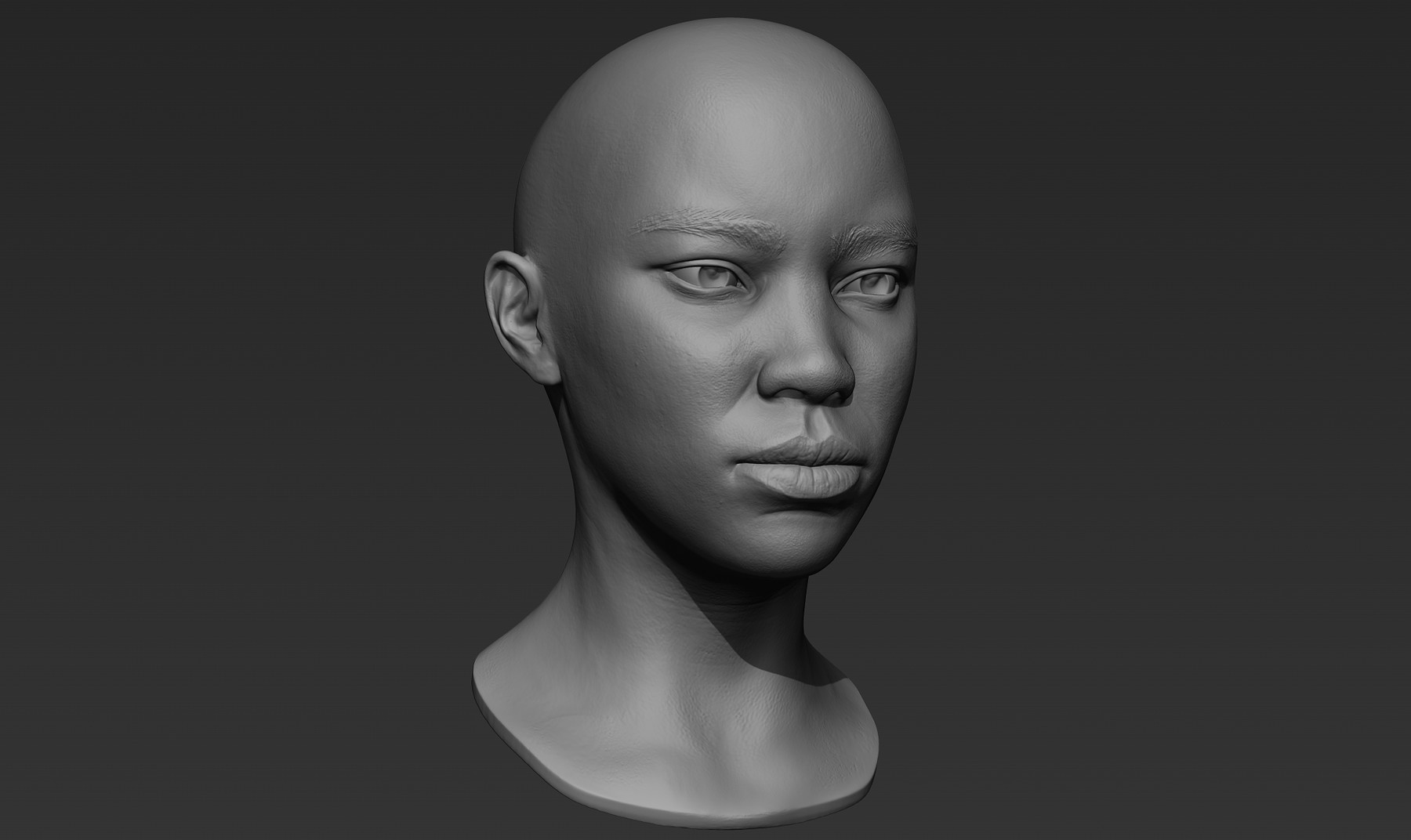 ArtStation - 3d Printable Female Head 1 | Resources