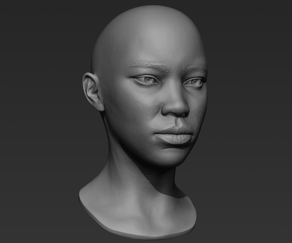 ArtStation - 3d Printable Female Head 1 | Resources