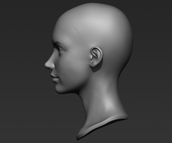 ArtStation - 3d Printable Female Head 5 | Resources