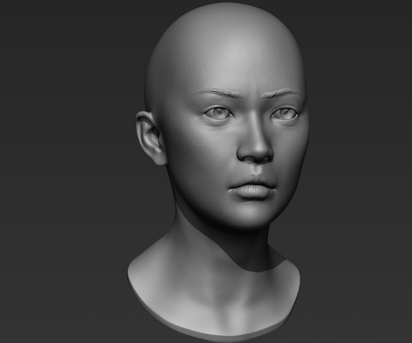 ArtStation - 3d Printable Female Head 6 | Resources