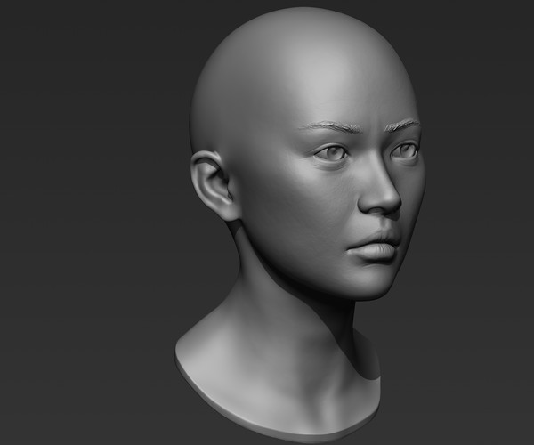ArtStation - 3d Printable Female Head 6 | Resources