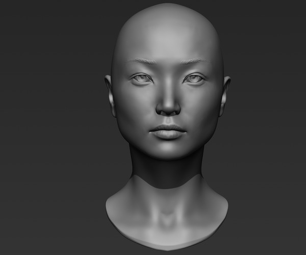 ArtStation - 3d Printable Female Head 8 | Resources