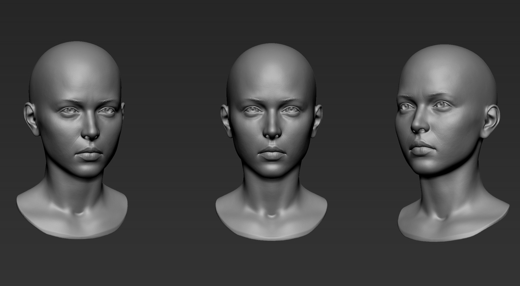 ArtStation - 3d Printable Female Head 9 | Resources