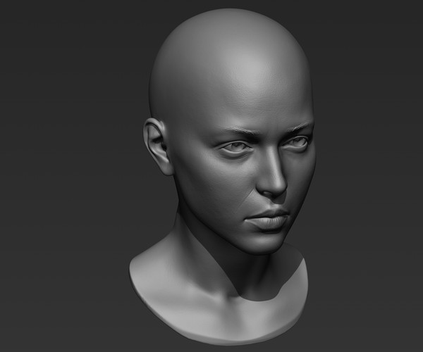 ArtStation - 3d Printable Female Head 9 | Resources