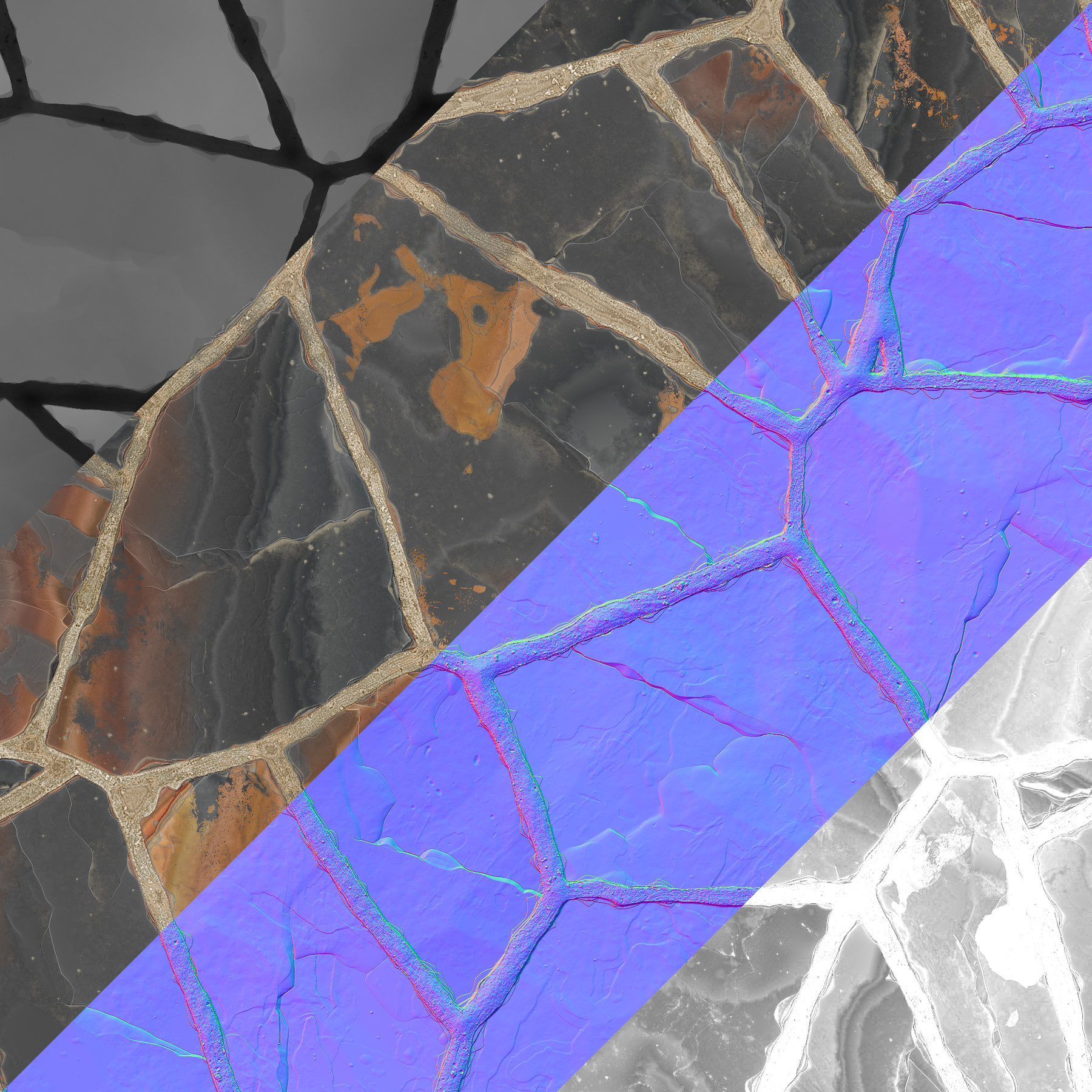 ArtStation - Slate Paving - Substance Material | Resources