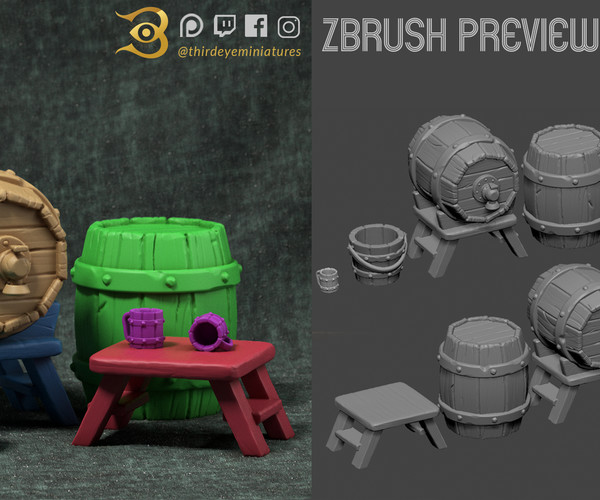 ArtStation - Props STL [3d PRINT READY] | Resources