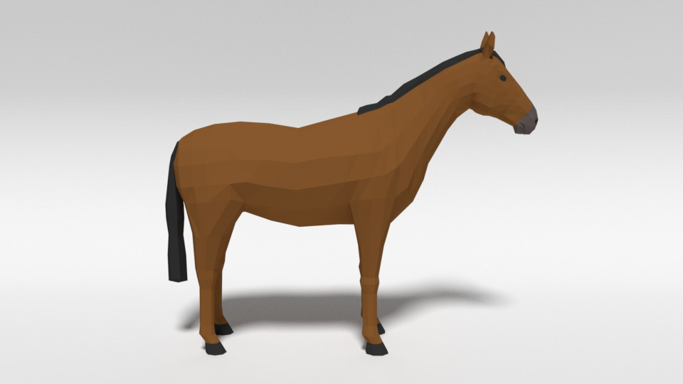 ArtStation - Low Poly Cartoon Horse | Resources