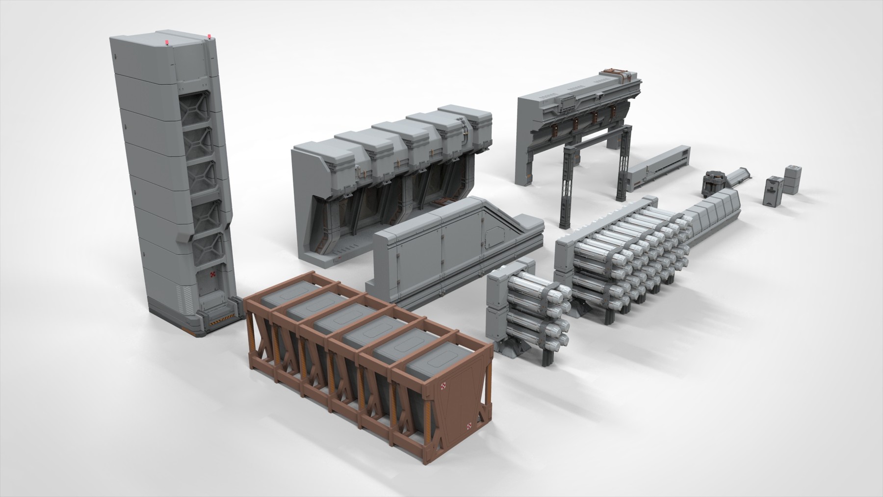 ArtStation - sci-fi Architecture kitbash 14 | Resources