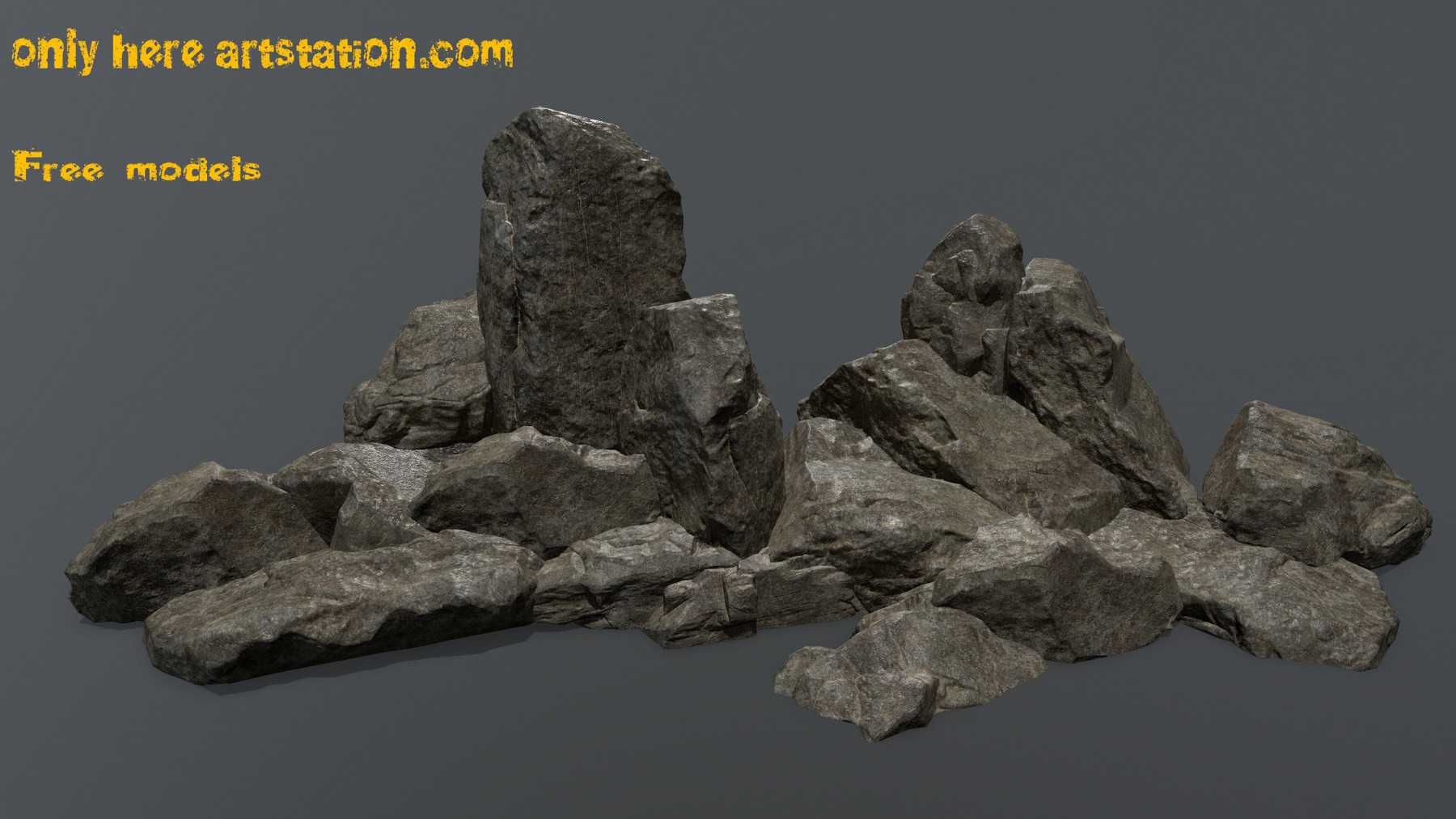 ArtStation - free rocks | Game Assets