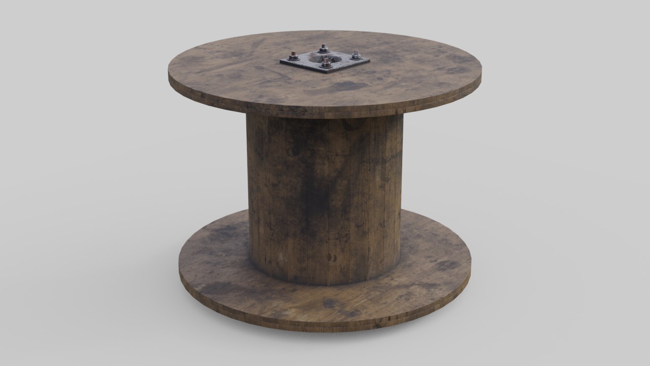 ArtStation - Cable Reel 1 | Game Assets