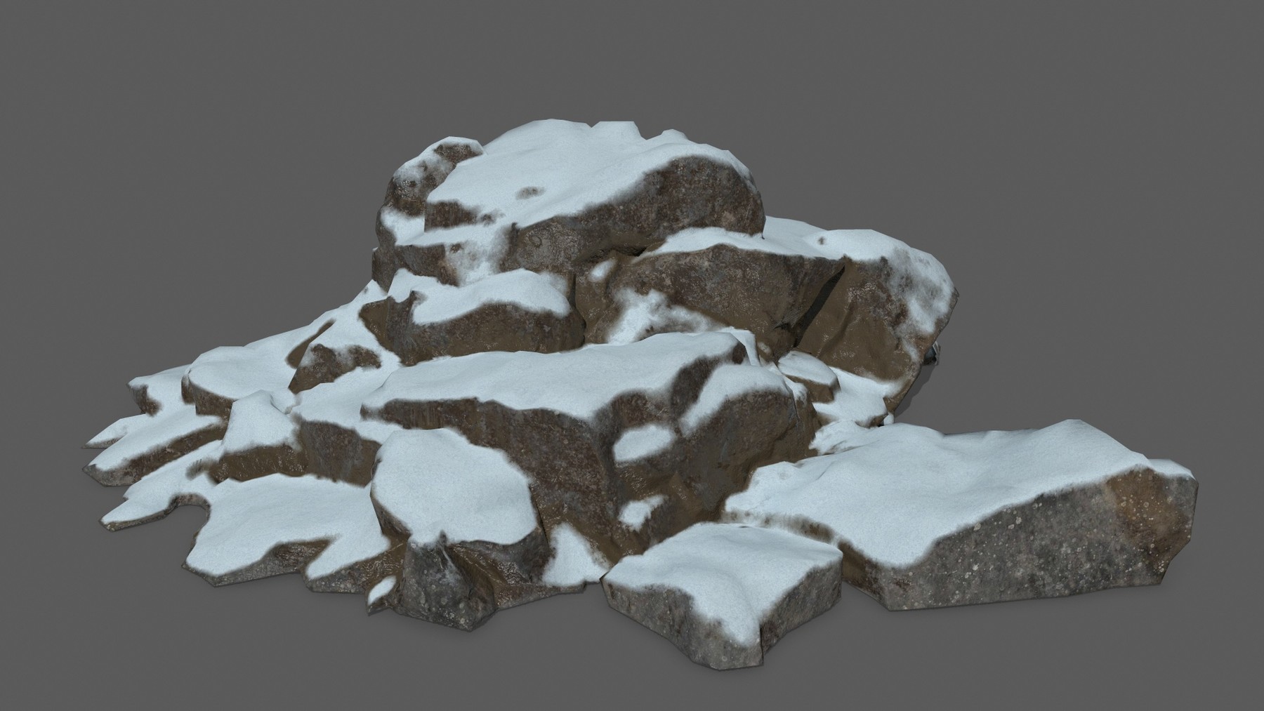 ArtStation - snow rocks | Game Assets