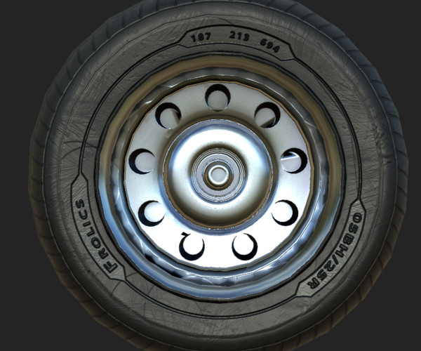 ArtStation - Tire texturing banking | Artworks