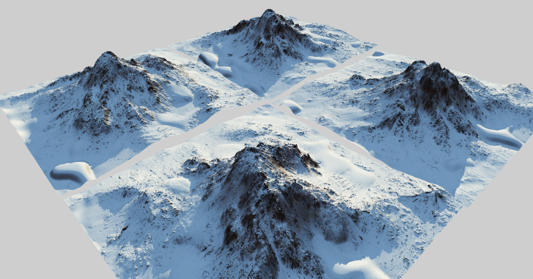 ArtStation - Snow mountain Pack - World Machine - Type1 | Resources