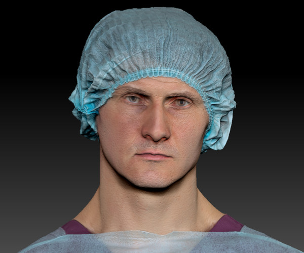 ArtStation - Animated surgical doctor in sterile gloves and hat 85 ...