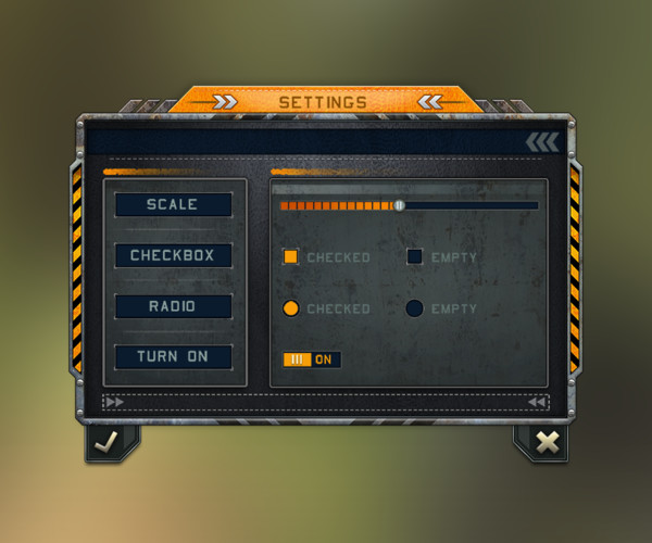 ArtStation - [UIFBRCA] WarZone - Military Mobile UI Set | Game Assets