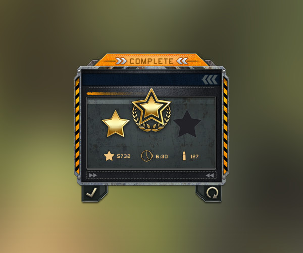 ArtStation - [UIFBRCA] WarZone - Military Mobile UI Set | Game Assets