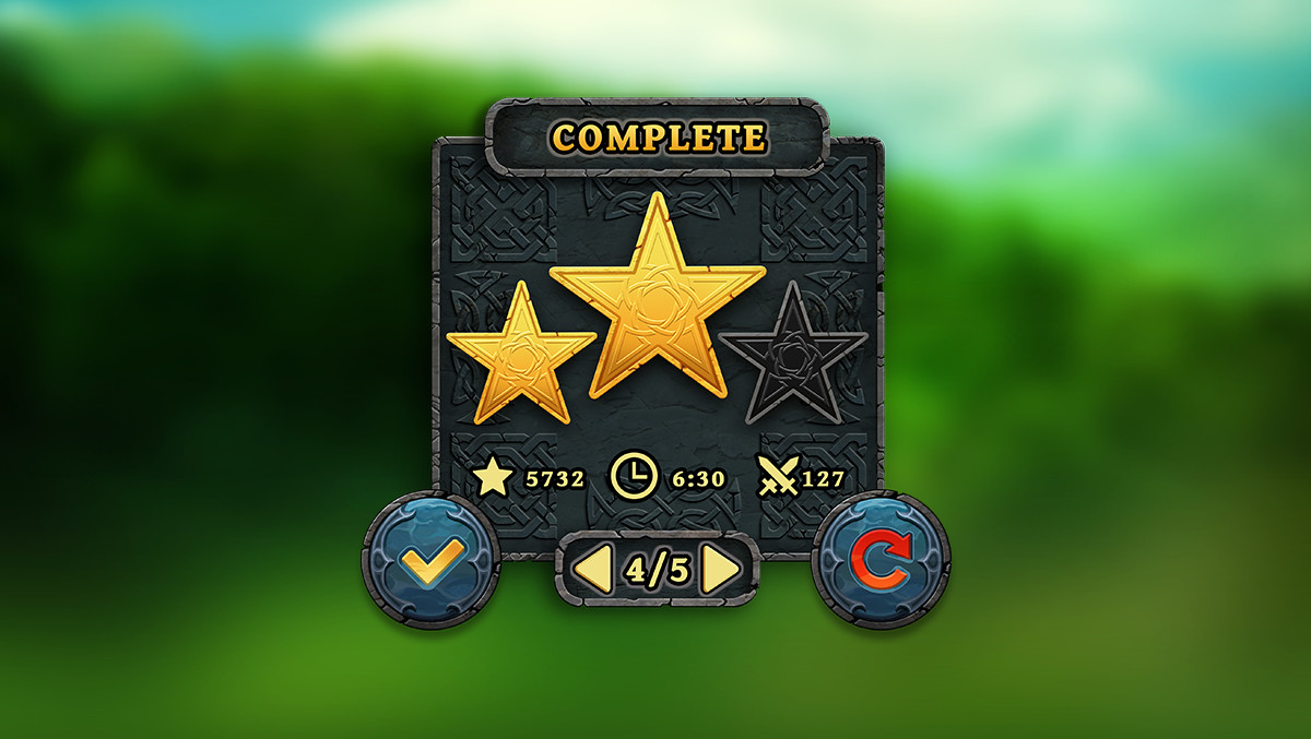ArtStation - [UIFBRCA] "FantasyFighters" Mobile UI Set | Game Assets
