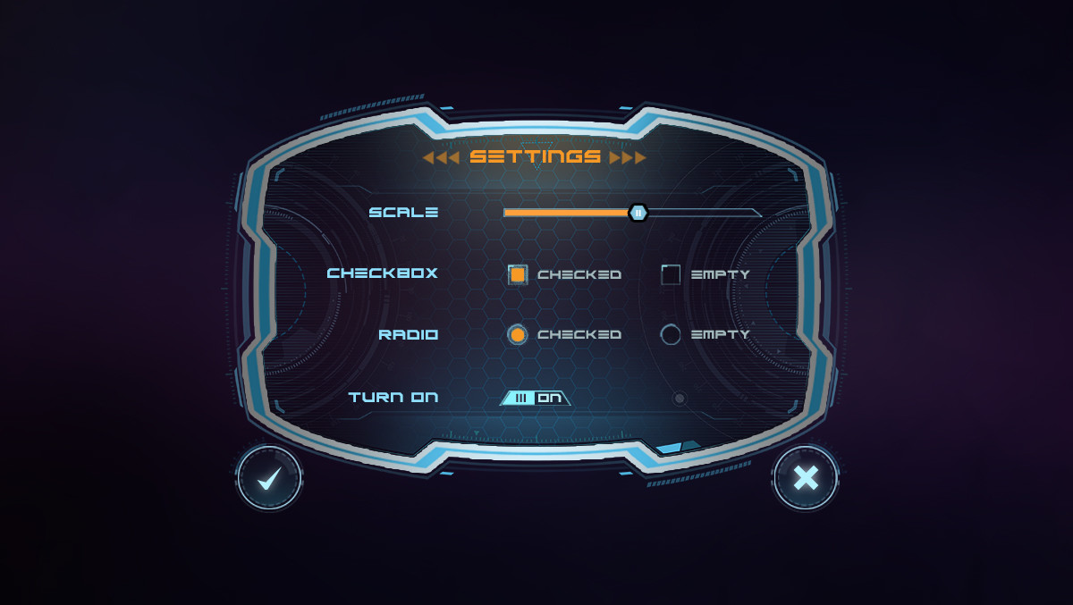 ArtStation - [UIFBRCA] Invasion Futuristic UI Kit | Game Assets
