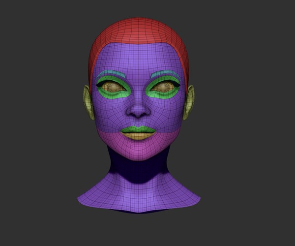 ArtStation - Female head nr 3 base mesh | Resources