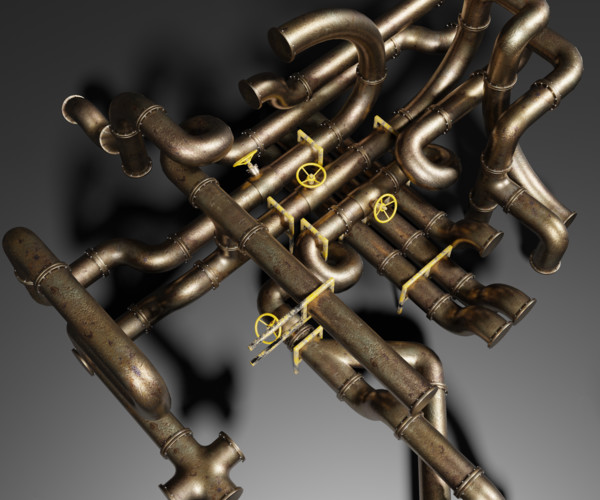 ArtStation - Pipes Module | Unity Ready (FBX, Unity Package) | Game Assets