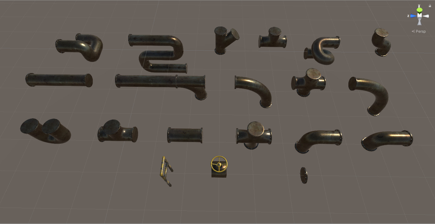 ArtStation - Pipes Module | Unity Ready (FBX, Unity Package) | Game Assets