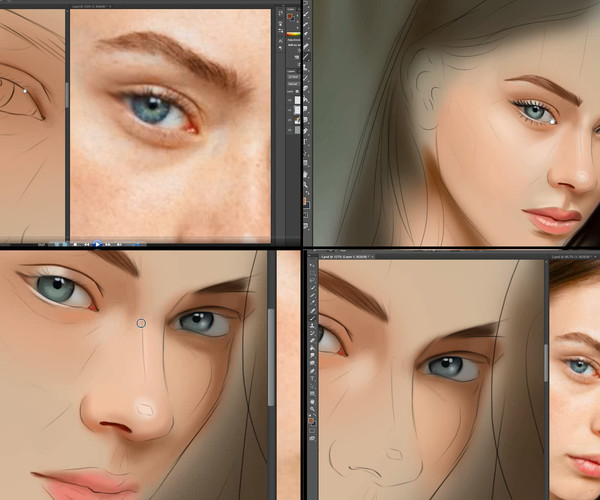 ArtStation - Portrait Painting In Photoshop - Video Tutorial | Tutorials