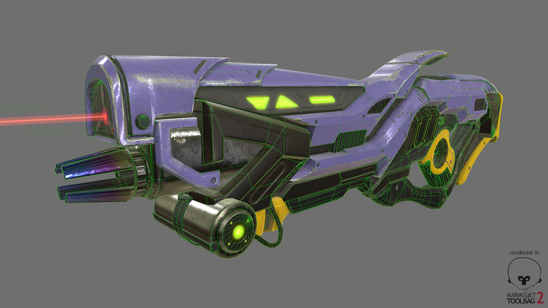 ArtStation - Alien Gun Game redy | Game Assets