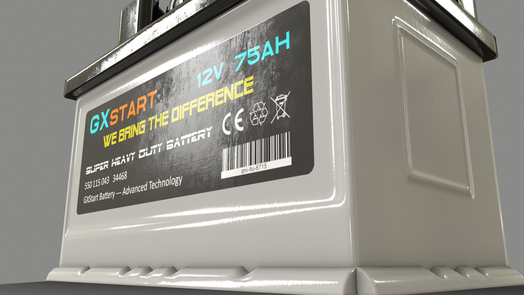 ArtStation - PBR Car Battery - White | Game Assets