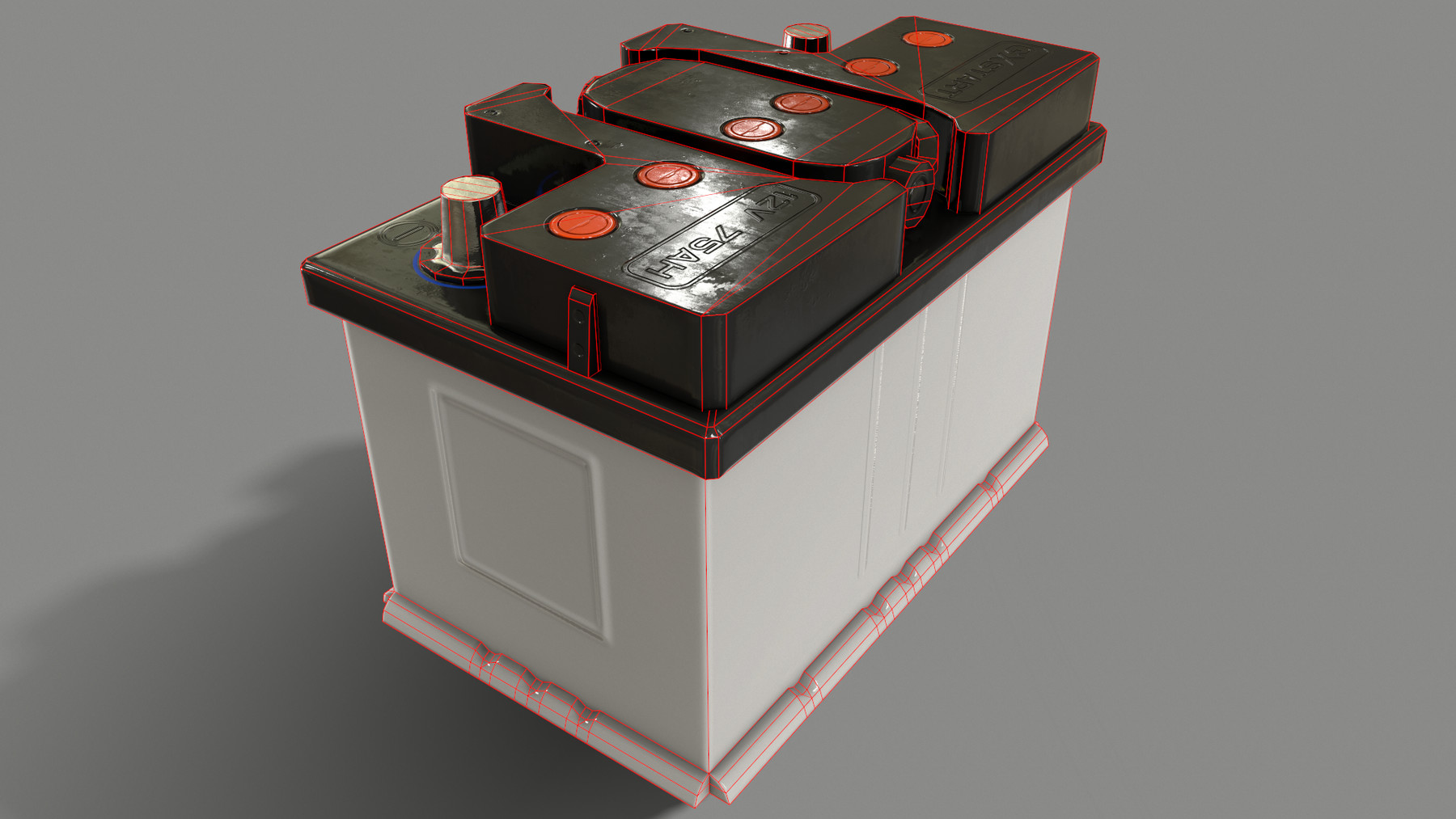 ArtStation - PBR Car Battery - White | Game Assets
