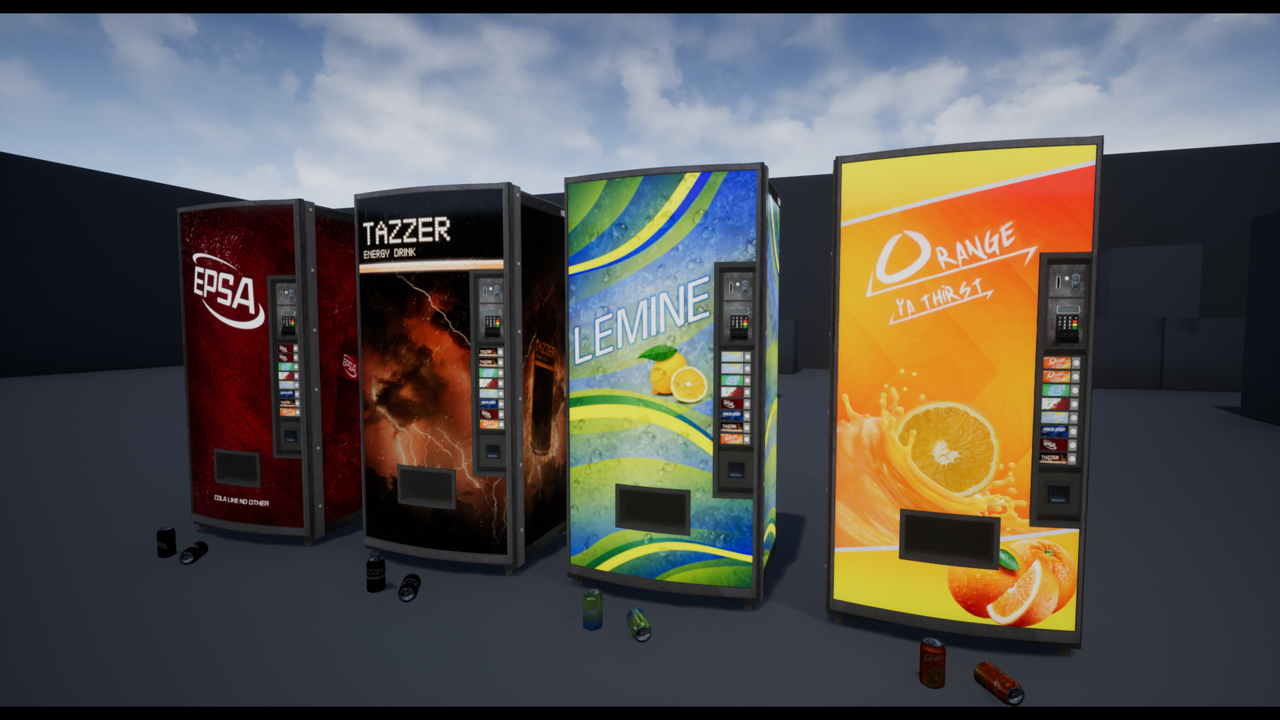 ArtStation - Soda Can + Vending Machine Pack | Game Assets